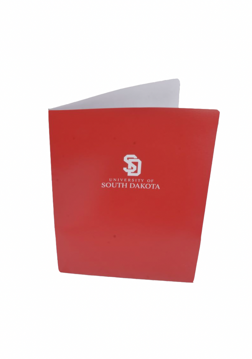 Red USD Folders with White Printed Logo – USD Charlie's Store